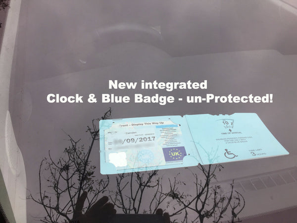 Blue Badge Protector security against smashed car window and theft